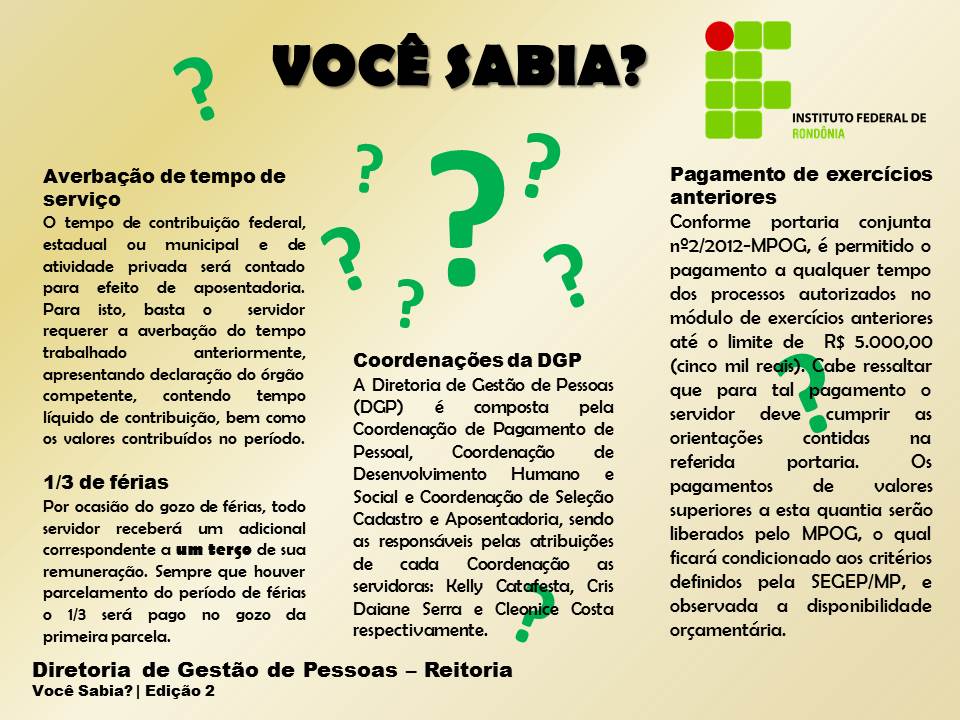Você Sabia?